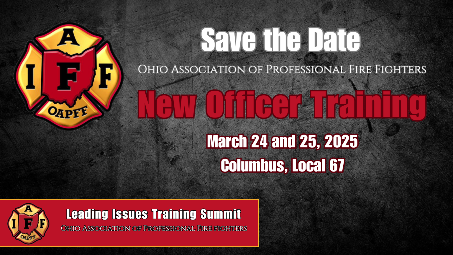 OAPFF New Officer Training Academy